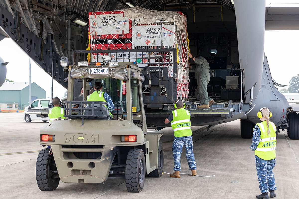 RAAF Air Mobility Group delivering much needed Aid