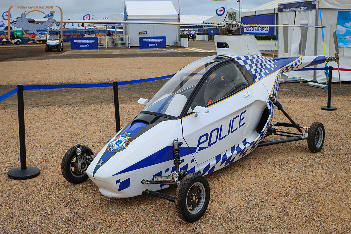 Pegasus debuts the ‘Pegasus E’ Flying Car at Avalon 2023.