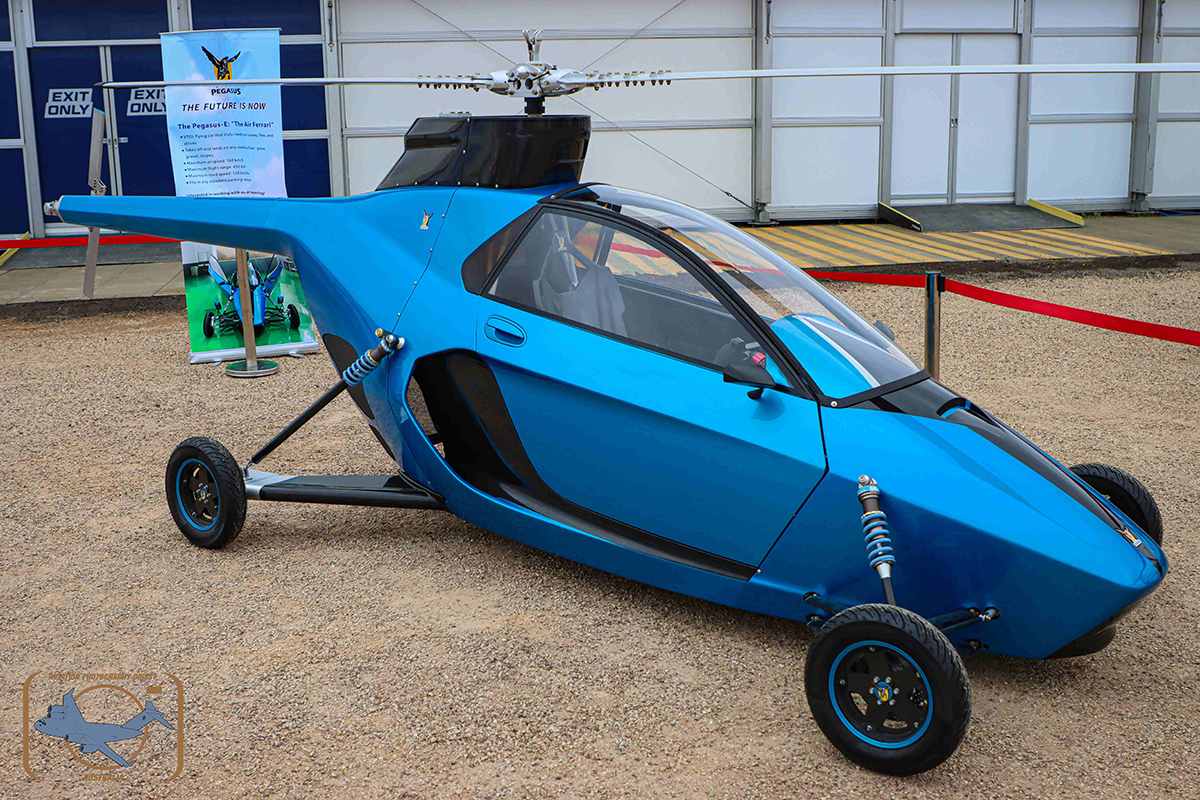 Pegasus debuts the ‘Pegasus E’ Flying Car at Avalon 2023.